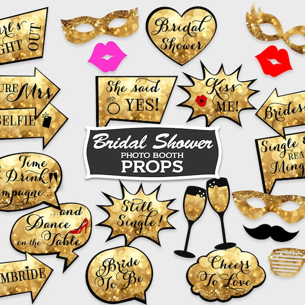 Bridal Shower Props - Etsy