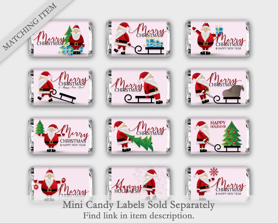 Rudolph the Red Nose Reindeer Mini Candy Wrappers - Christmas Mini ...
