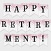 Happy Retirement Printable Banner - Pink Confetti Glitters - Printable ...
