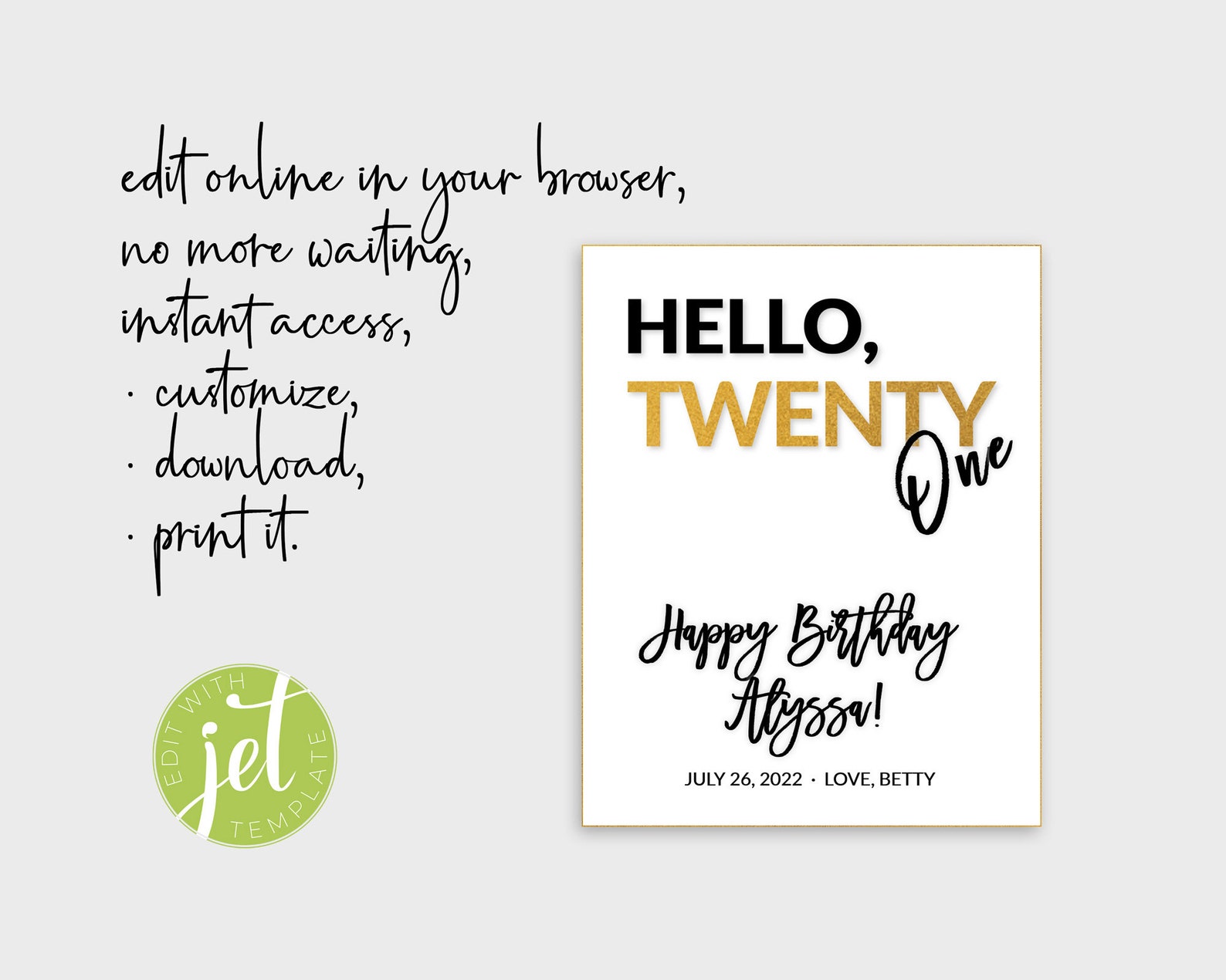 Hello Twenty One Happy Birthday Wine Bottle Labels White & - Etsy