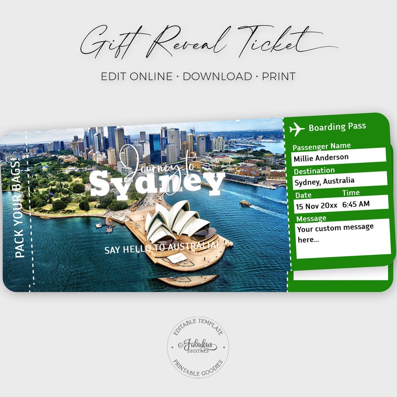 First Class Ticket - Etsy