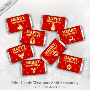 Printable Merry Christmas Banner, Red & Gold - Christmas Party, Holiday ...