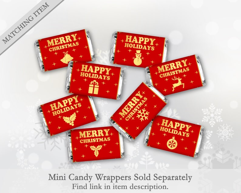 Printable Merry Christmas Banner, Red & Gold - Christmas Party, Holiday ...
