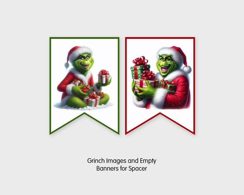 Printable Merry Grinchmas Banner, Christmas Party, Holiday Decoration ...