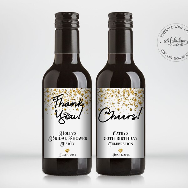 Glitter Labels - Etsy