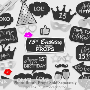 Sweet Fifteen Mini Candy Wrapper, Sweet 15 Mini Candy Label - White ...