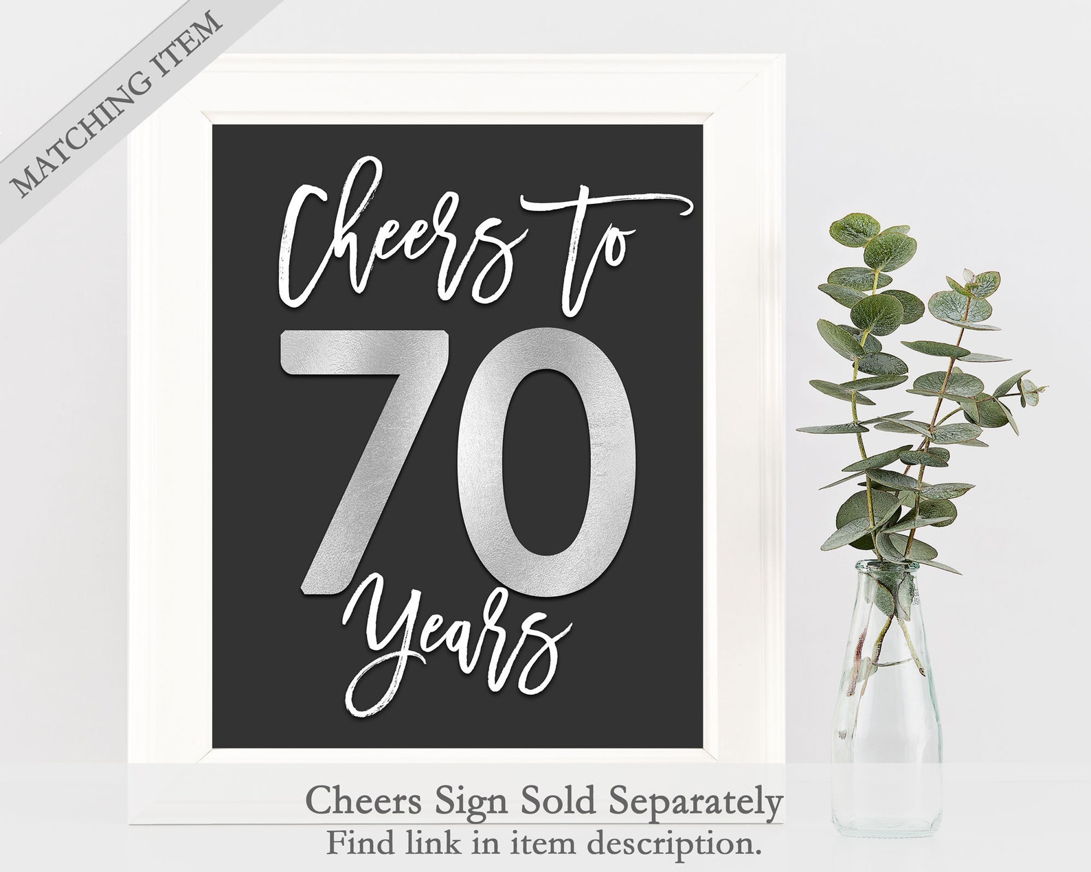70th Birthday Photo Booth Props / Birthday Party Props / Black - Etsy