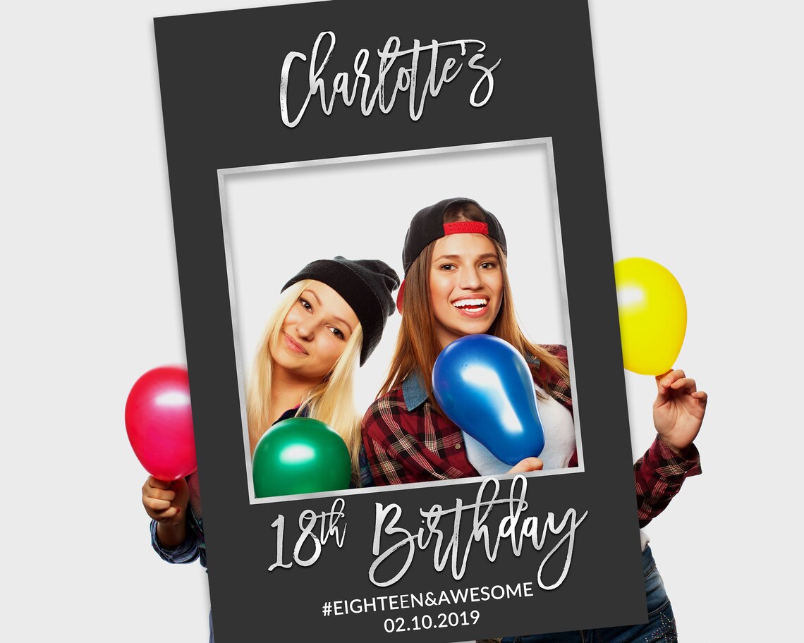 Happy Birthday Photo Booth Frame / Printable Birthday Party | Etsy