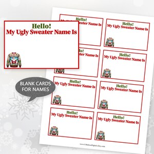 What's Your Ugly Sweater Name? Christmas Activity Party Name Generator ...