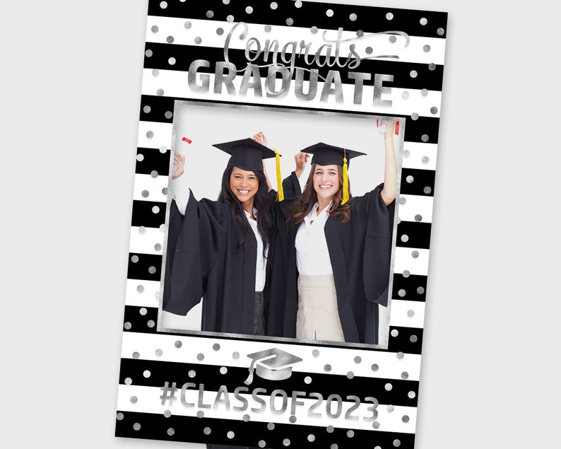 Printable Graduation Photo Booth Frame Class of 2023 / - Etsy