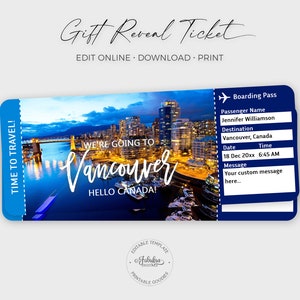 Vancouver Travel Ticket, Vancouver Gift Ticket, Vancouver Nightscape ...