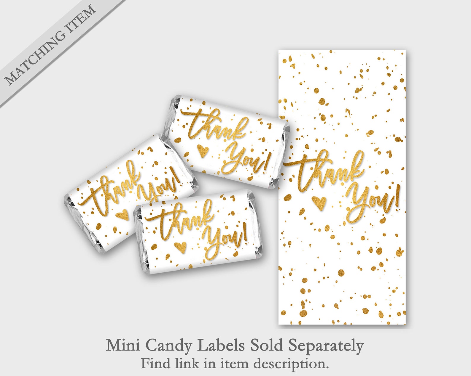 Thank You Custom Candy Bar Wrapper Chocolate Label - Etsy