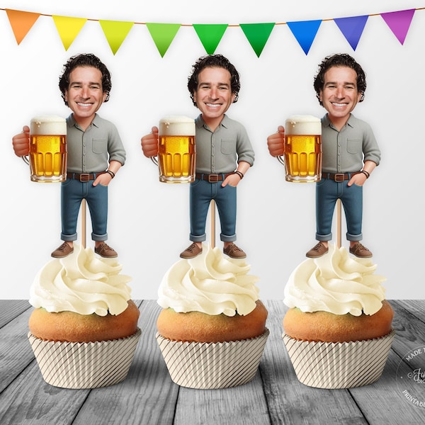 Beer Cake Topper - Etsy