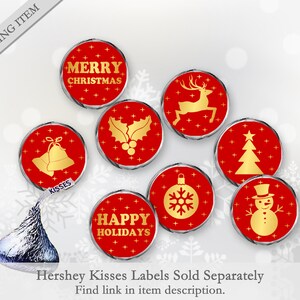 Printable Happy Holidays Banner, Red & Gold - Christmas Party, Holiday ...