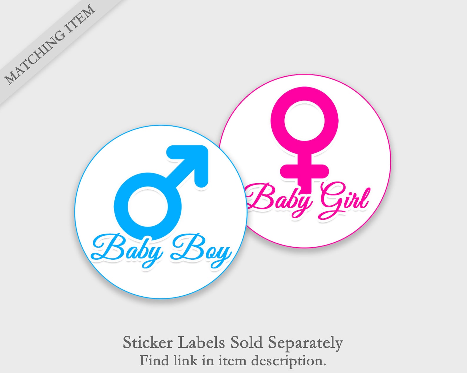 Gender Reveal Mini Candy Labels Baby Boy or Baby Girl Male & - Etsy