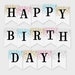 Happy Birthday Printable Banner Mixed Confetti Glitters Printable PDF ...