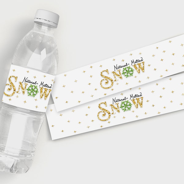 Melted Snow Labels - Etsy