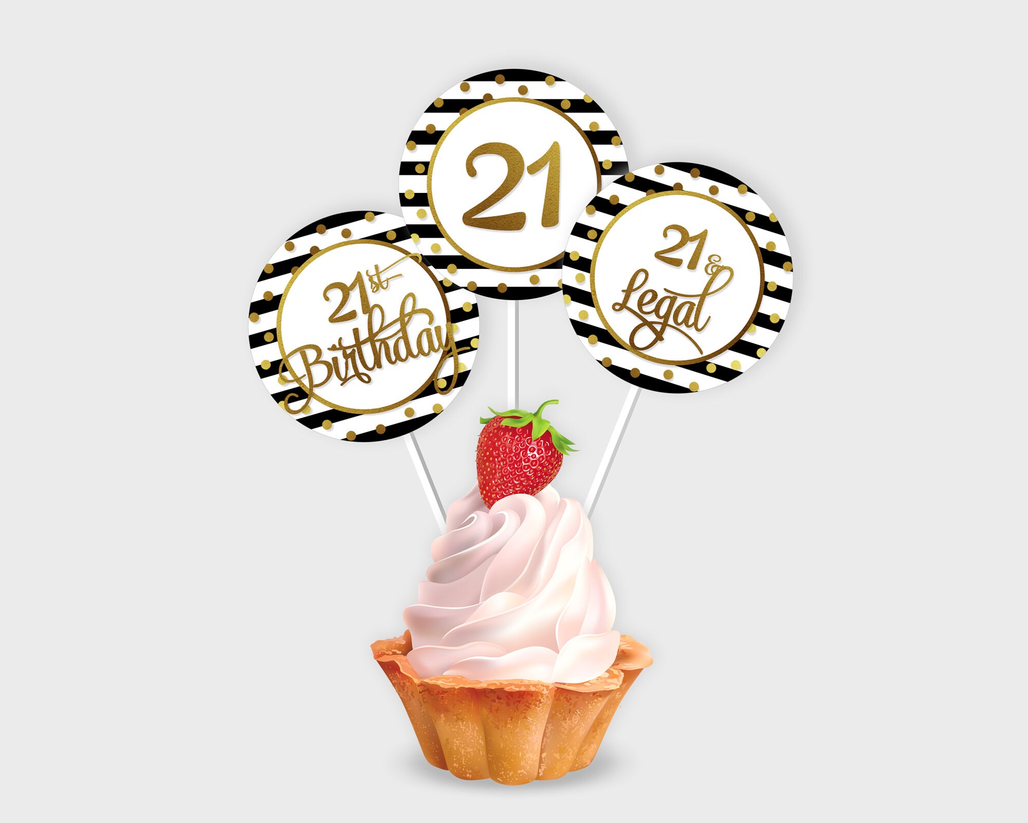 21st Birthday Cupcake Toppers Or Party Circle Black White Etsy 21st-birthday-cupcake-toppers-or-party-circle-black-white-etsy
