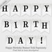 Happy Birthday Printable Banner Mixed Confetti Glitters Printable PDF ...