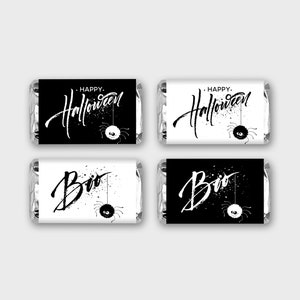 Printable Halloween Candy Bar Wrapper, Happy Halloween Mini Chocolate ...
