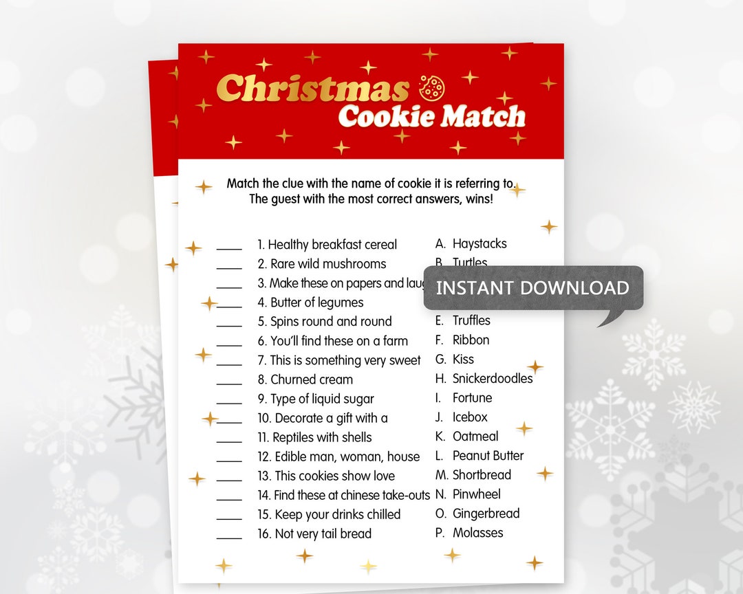 Christmas Cookie Match Game, Christmas Candy Games, Family Games ...
