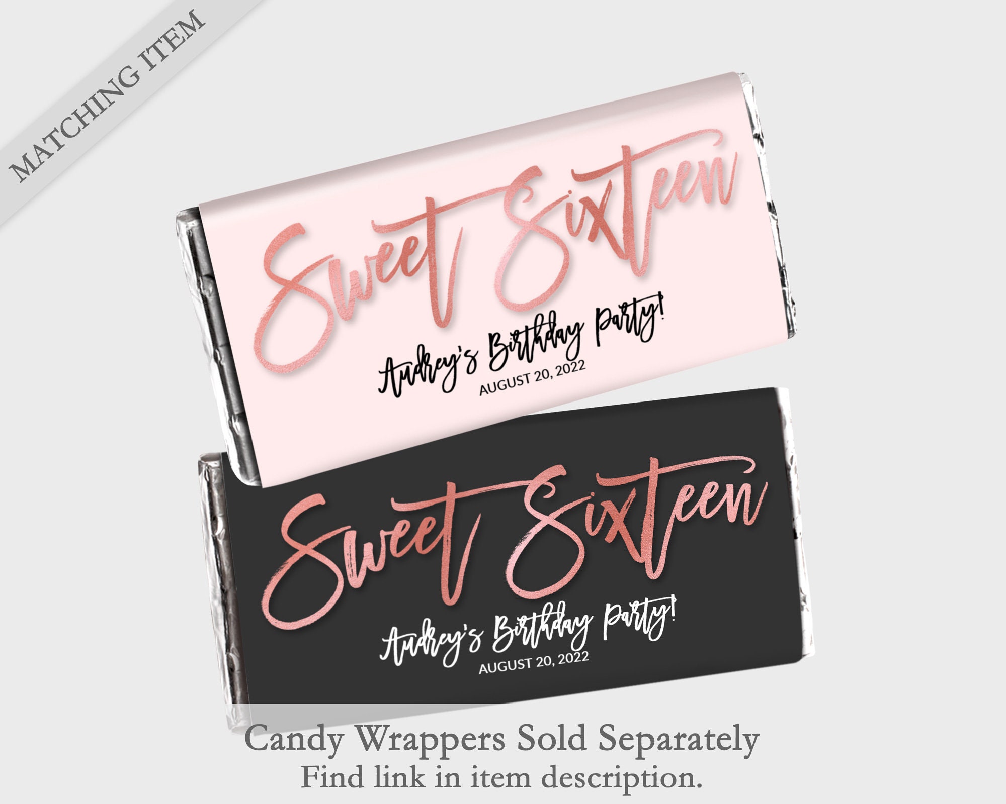 Sweet Sixteen Birthday Magazine Cover, Black & Rose Foil Birthday ...