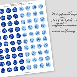 Baby Shower Hershey Kisses Labels - Blue Hearts Baby Boy Kisses ...