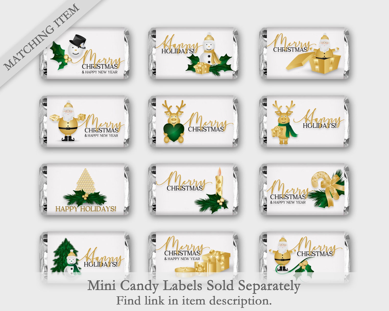 Rudolph the Red Nose Reindeer Mini Candy Wrappers - Christmas Mini ...