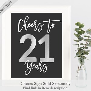 21st Birthday Photo Booth Props / Twenty One Party Props / | Etsy