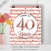 40th Birthday Cupcake Toppers / Party Circle Pink & Rose - Etsy