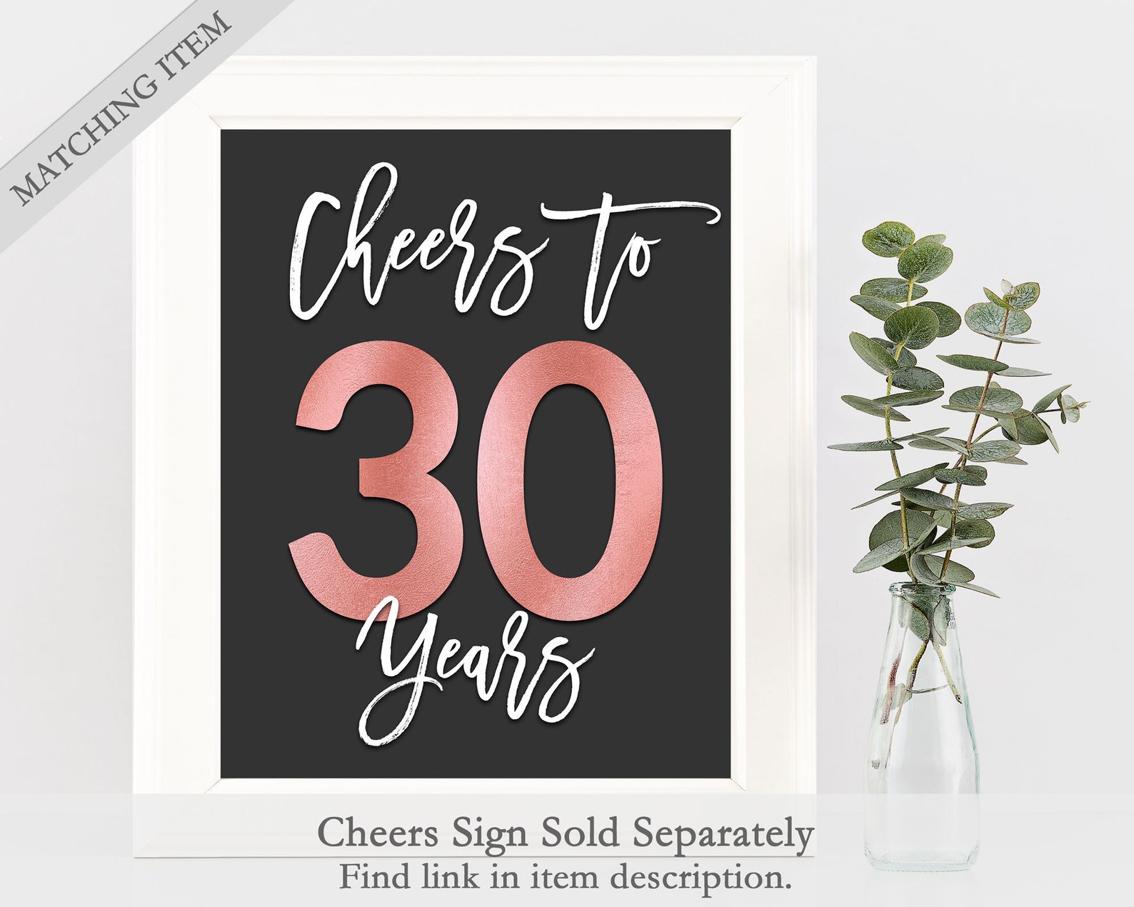 30th Birthday Photo Booth Props / Birthday Party Props / Black - Etsy
