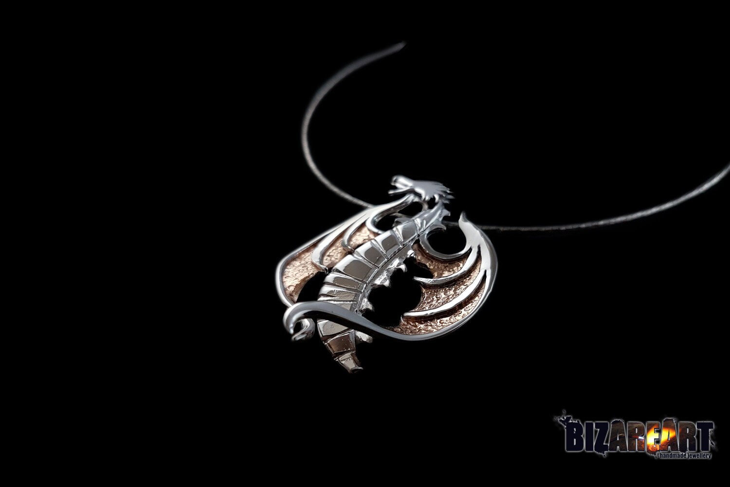 Dragon Necklace, Silver Dragon, Dragon Jewelry, Fantasy Jewelry, Dragon ...