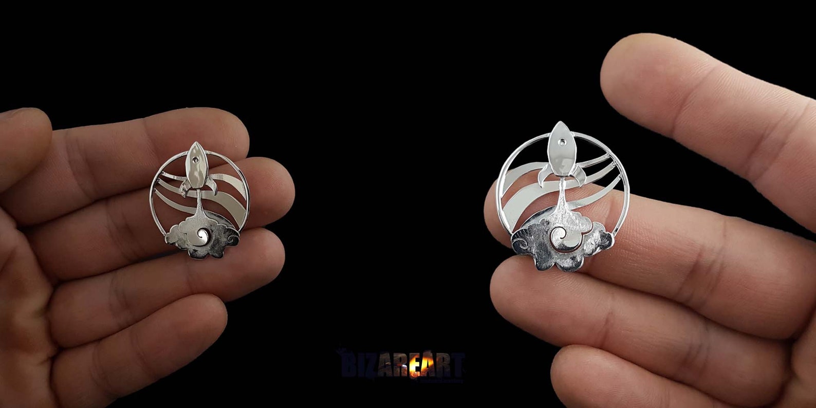 Rocket Necklace, the Rocket, Rocket Jewelry, Silver Rocket, Silver ...