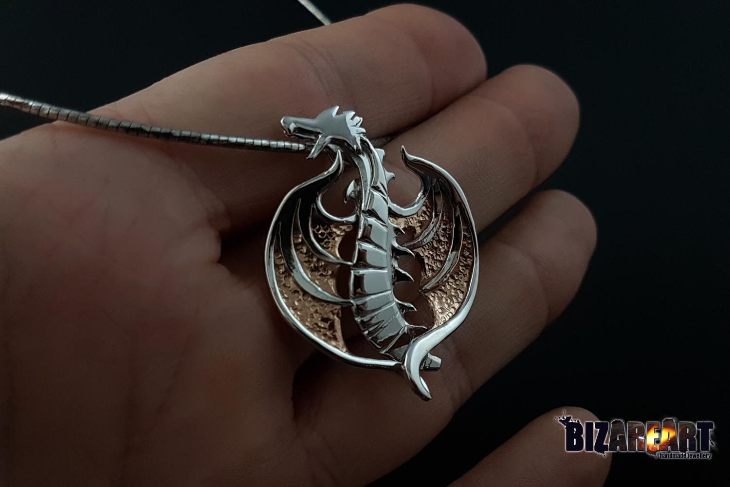 Dragon Necklace, Silver Dragon, Dragon Jewelry, Fantasy Jewelry, Dragon ...