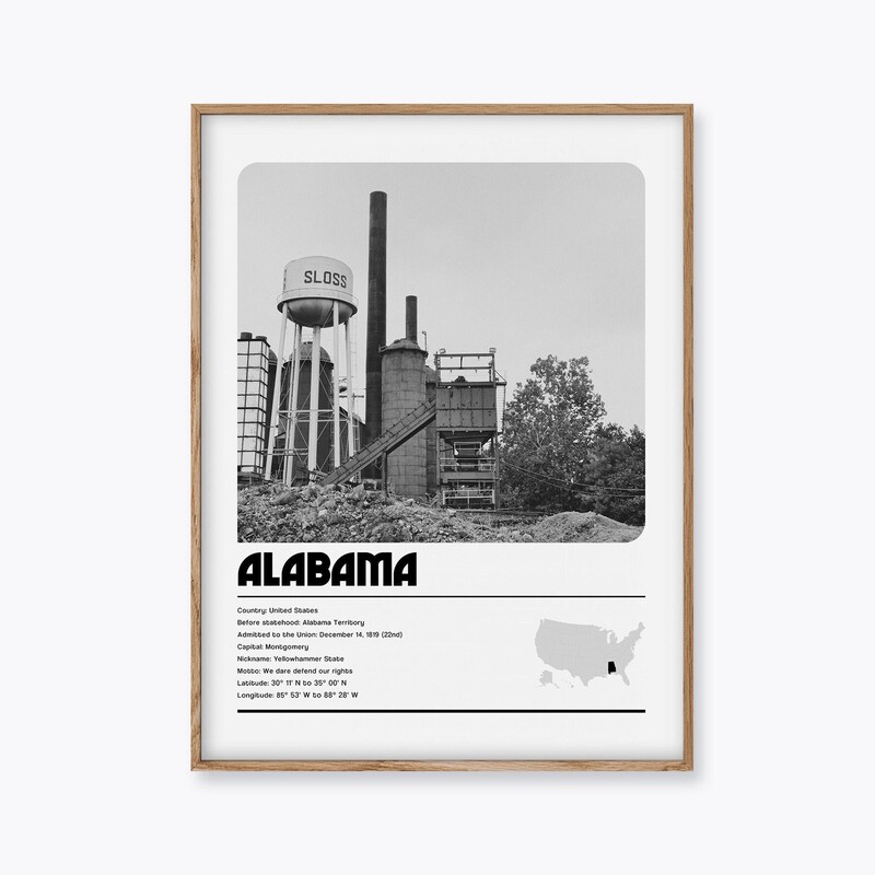 Alabama Poster - Etsy