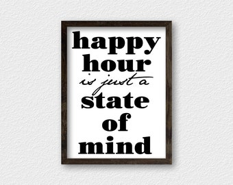 Happy hour art | Etsy