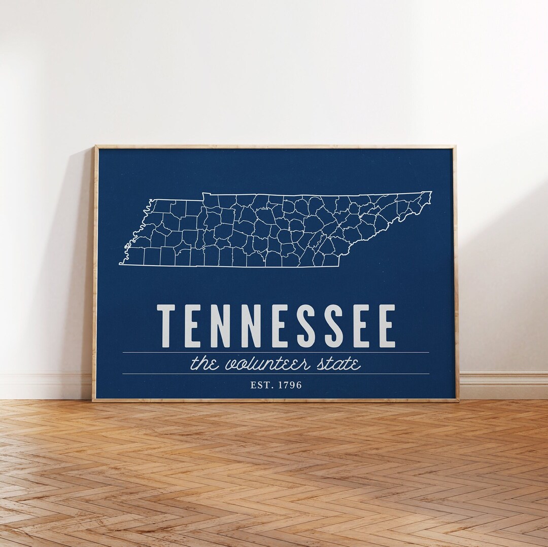 Tennessee Print Tennessee Wall Art Tennessee Poster - Etsy España