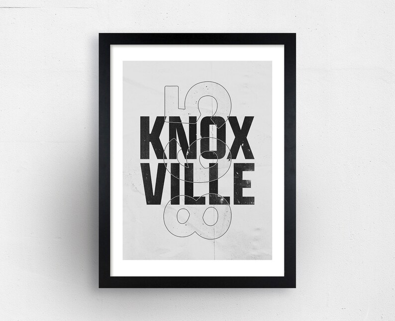 Knoxville Print Area Code Print Knoxville Tennessee 865 | Etsy
