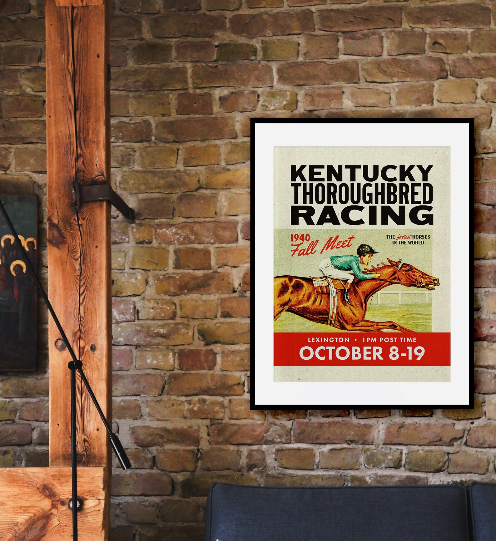 Horse Racing Decor Kentucky Print Horse Racing Print - Etsy