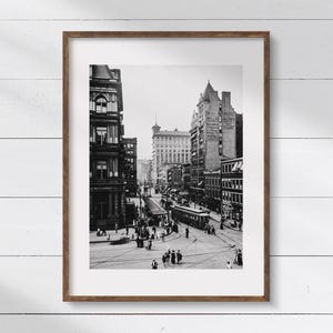 Vintage Cincinnati Photo, Old Cincinnati, Ohio Wall Decor, Black and ...