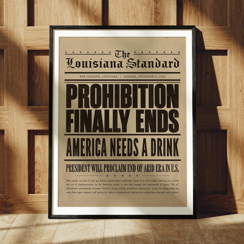 Prohibition Era Sign - Etsy