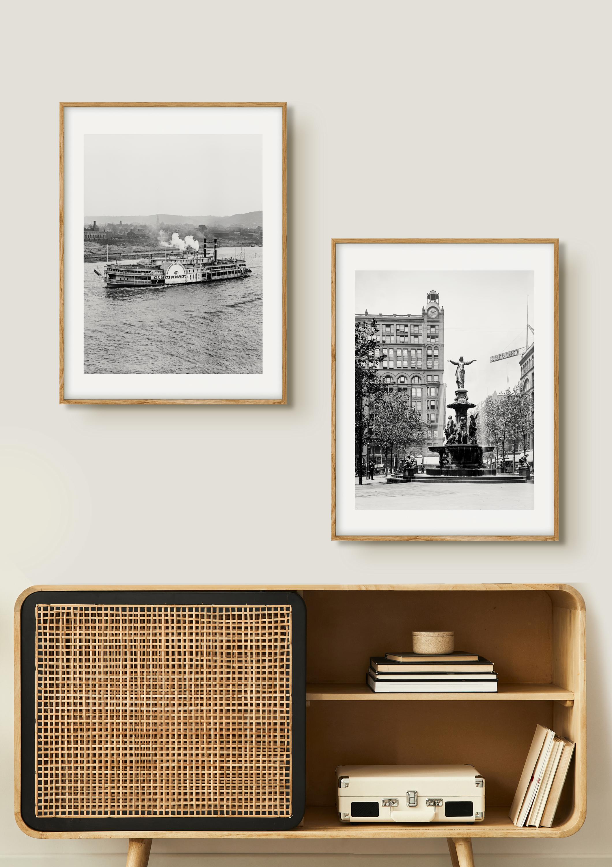 Vintage Cincinnati Photography, Cincinnati Riverboat, Retro Ohio Decor ...