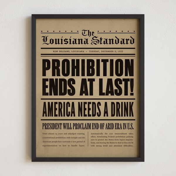 Prohibition - Etsy