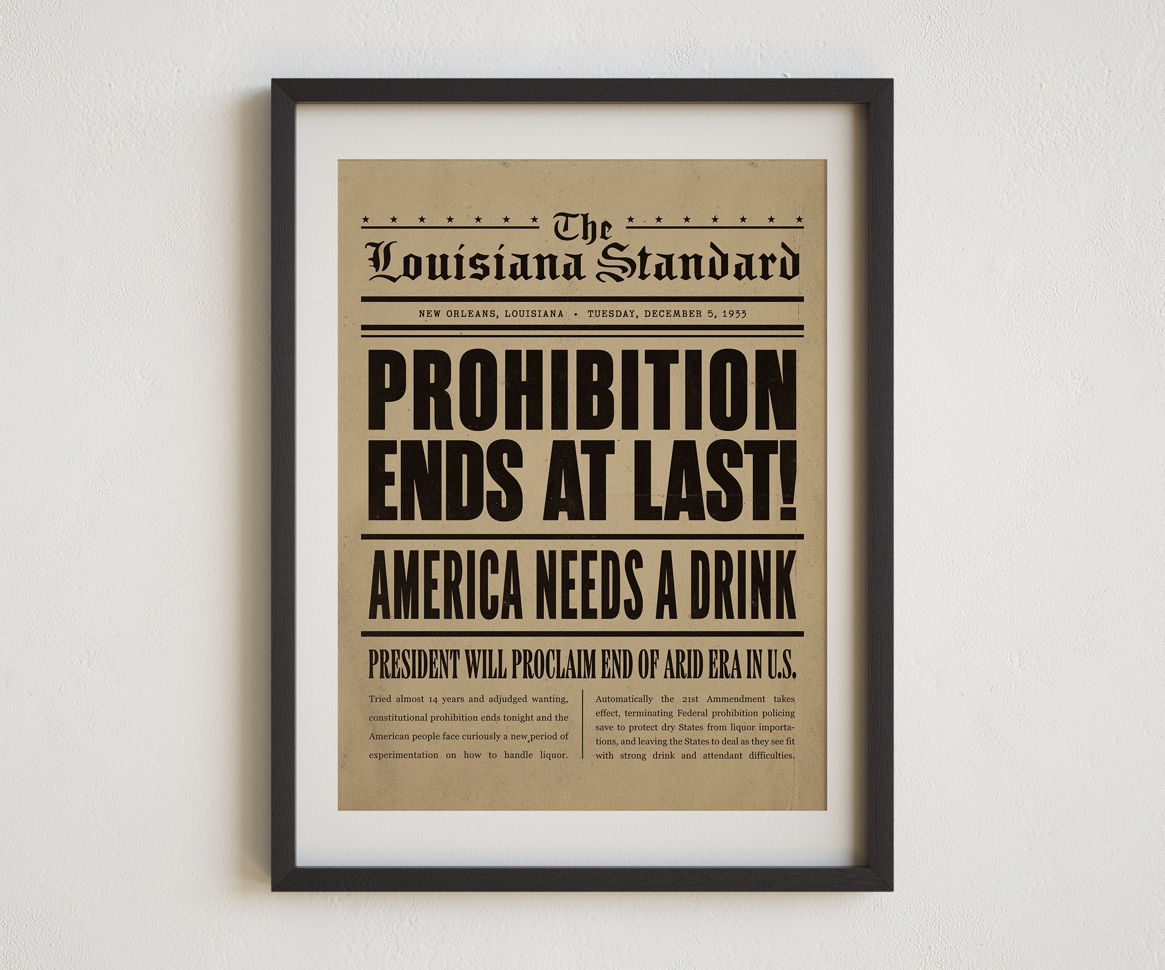 Vintage Speakeasy Poster