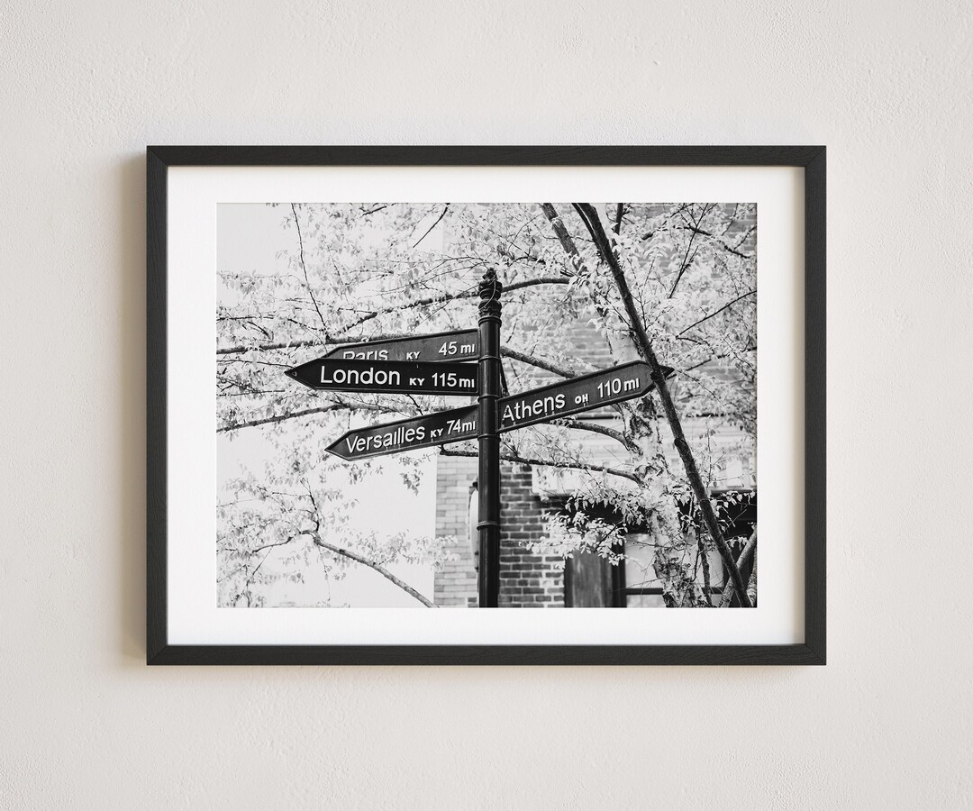 Kentucky Directional Sign, Paris KY, London KY, Versailles KY ...