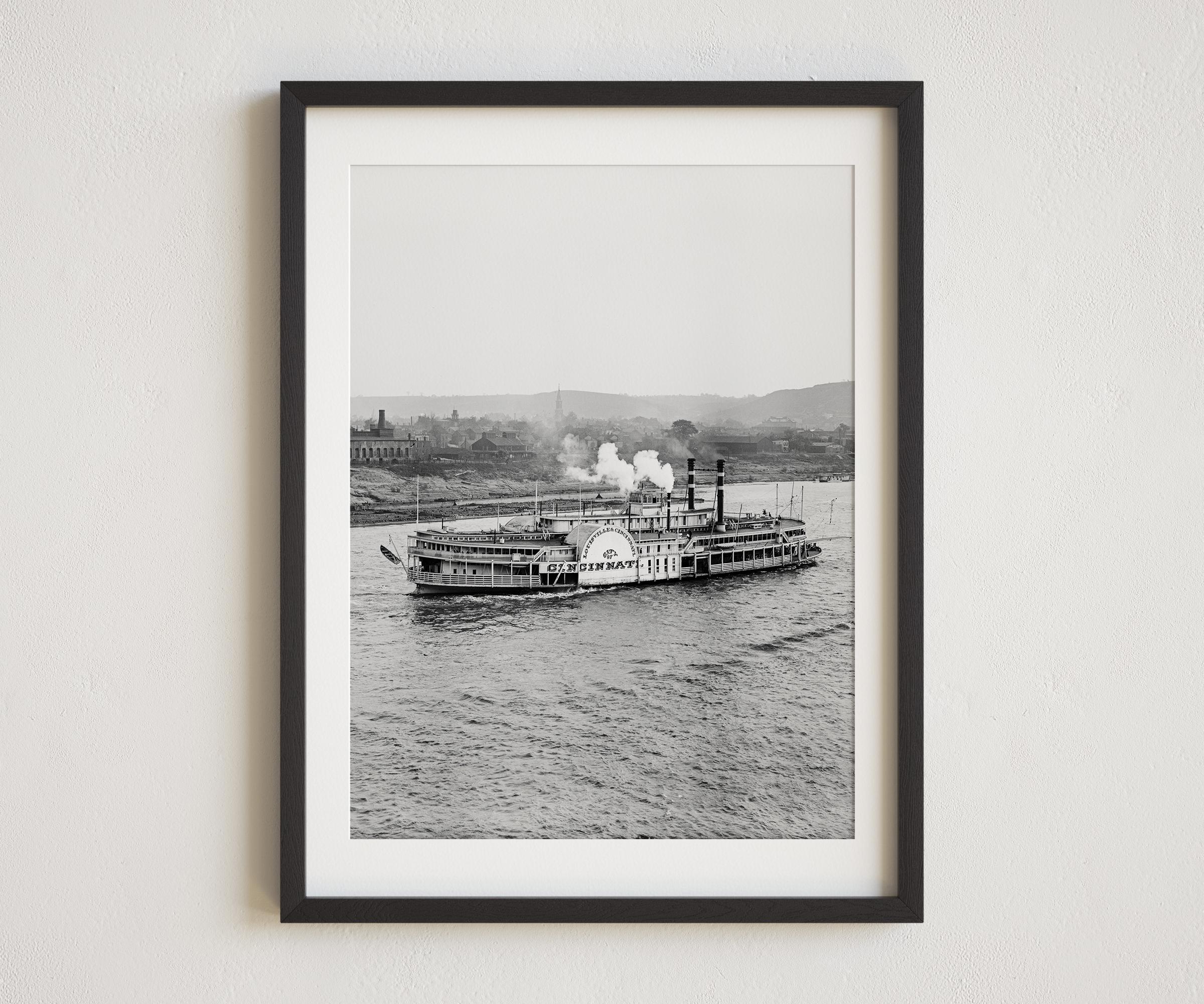 Vintage Cincinnati Photography, Cincinnati Riverboat, Retro Ohio Decor ...