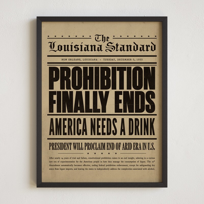 Prohibition Era Sign - Etsy