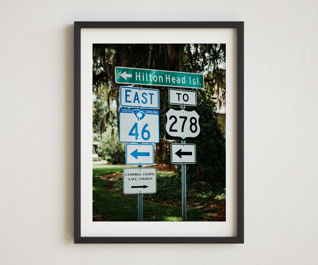 Hilton Head Island Photography, Hilton Head Road Sign, Hilton Head ...