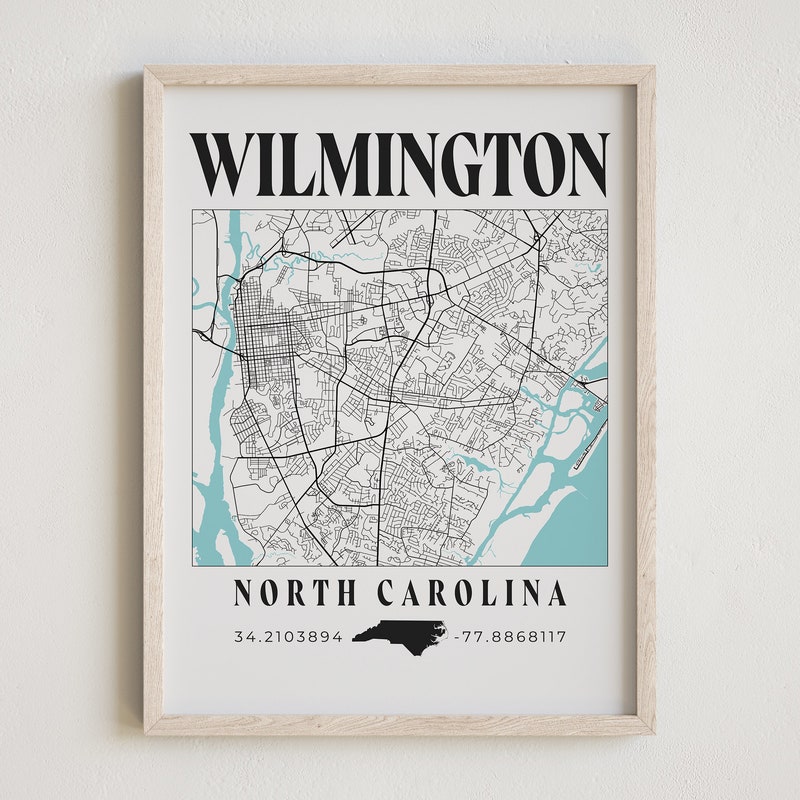 Wilmington Map - Etsy