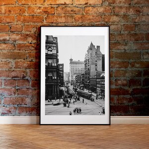 Vintage Cincinnati Photo, Old Cincinnati, Ohio Wall Decor, Black and ...